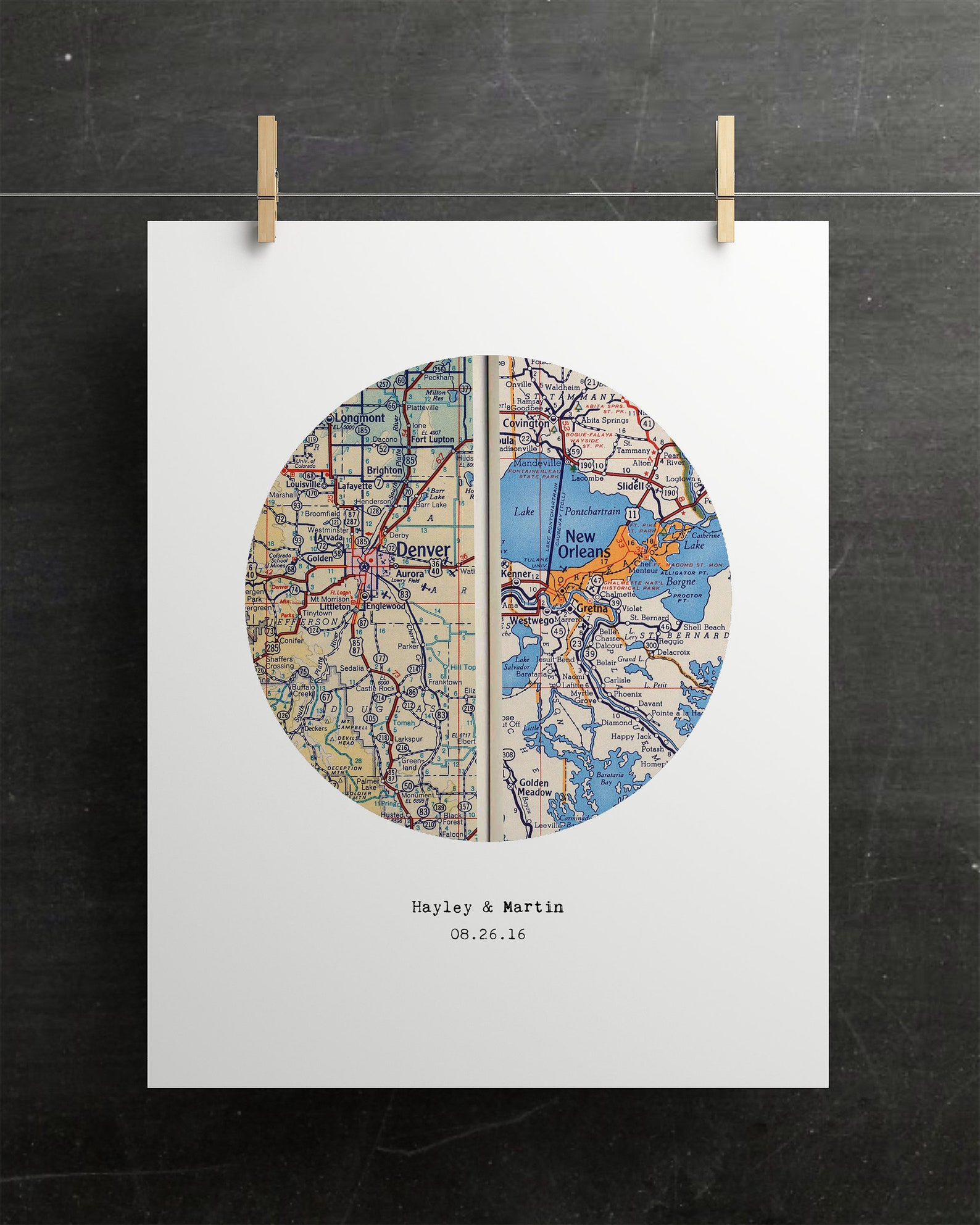 Personalized Map Framed Personalized Maps Gift Housewarming - Etsy