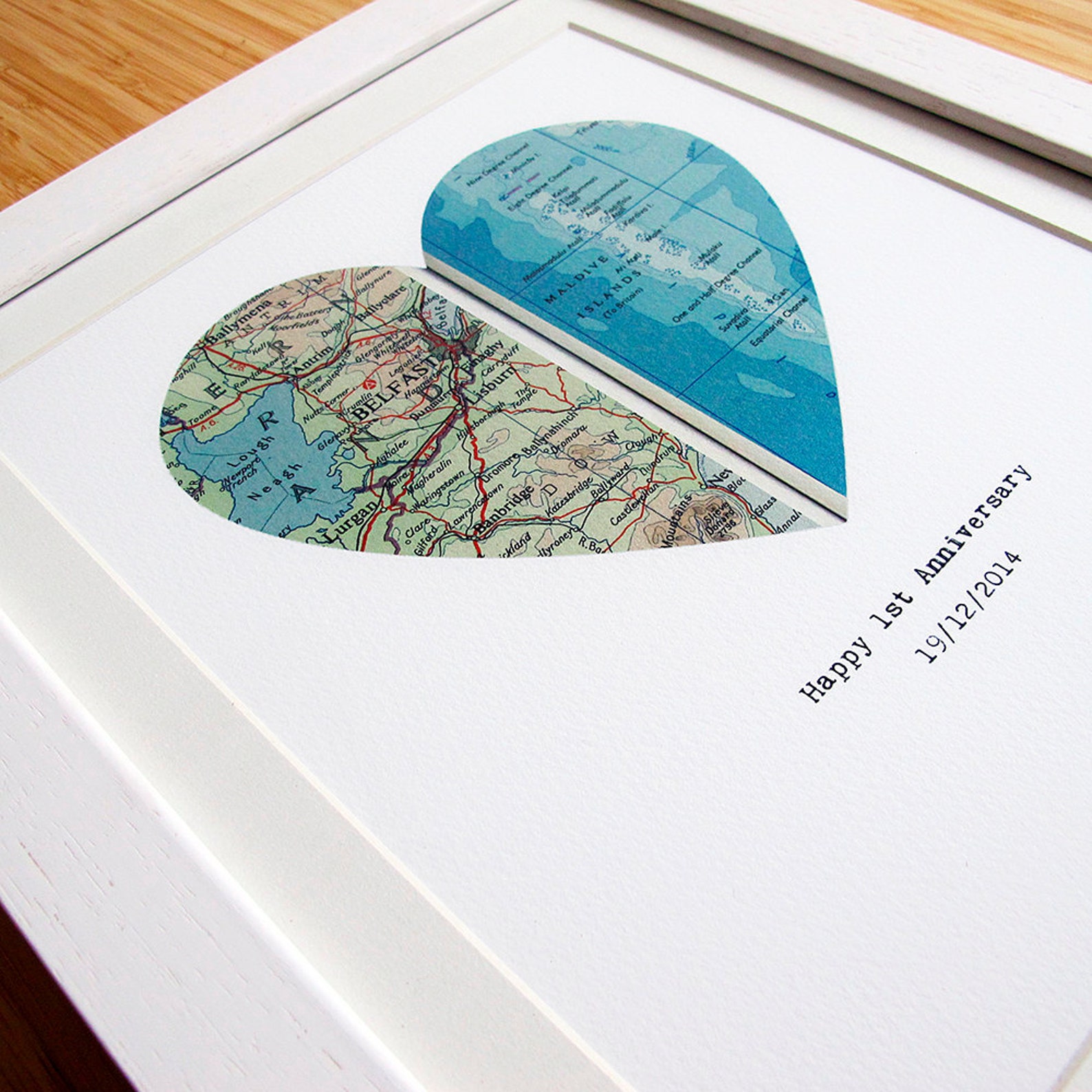 Heart Map Art Map Heart Heart Map Print Personalized Map - Etsy UK