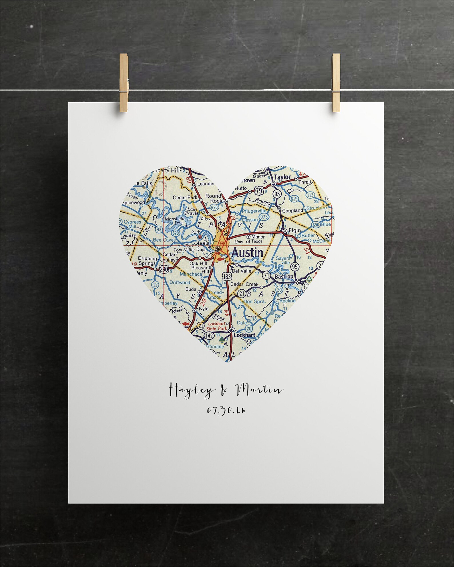 Heart Map Art Map Heart Heart Map Printpersonalized Map - Etsy