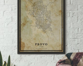 Provo City Map | Etsy