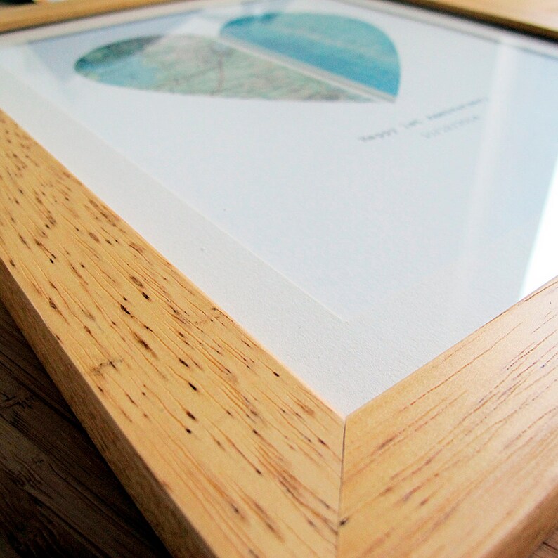 Personalized Map Framed Personalized Maps Gift Housewarming - Etsy