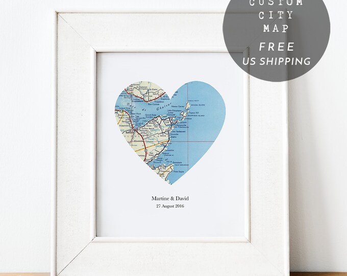 Heart Map - Etsy