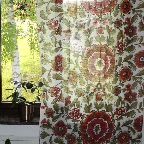 Retro Curtains - Etsy