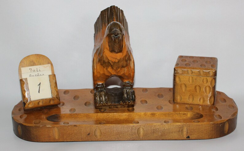 Fantastic Vintage Art Deco Ink Stand Inkwell Pen Tray in Hand - Etsy