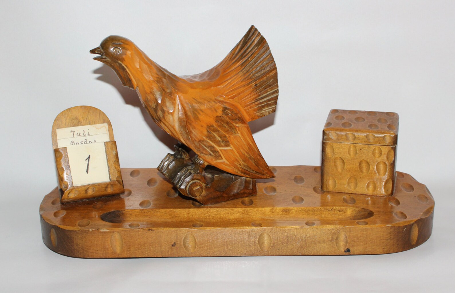 Fantastic Vintage Art Deco Ink Stand Inkwell Pen Tray in Hand - Etsy