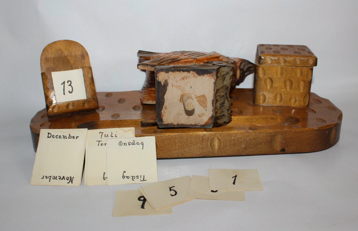 Fantastic Vintage Art Deco Ink Stand Inkwell Pen Tray in Hand - Etsy