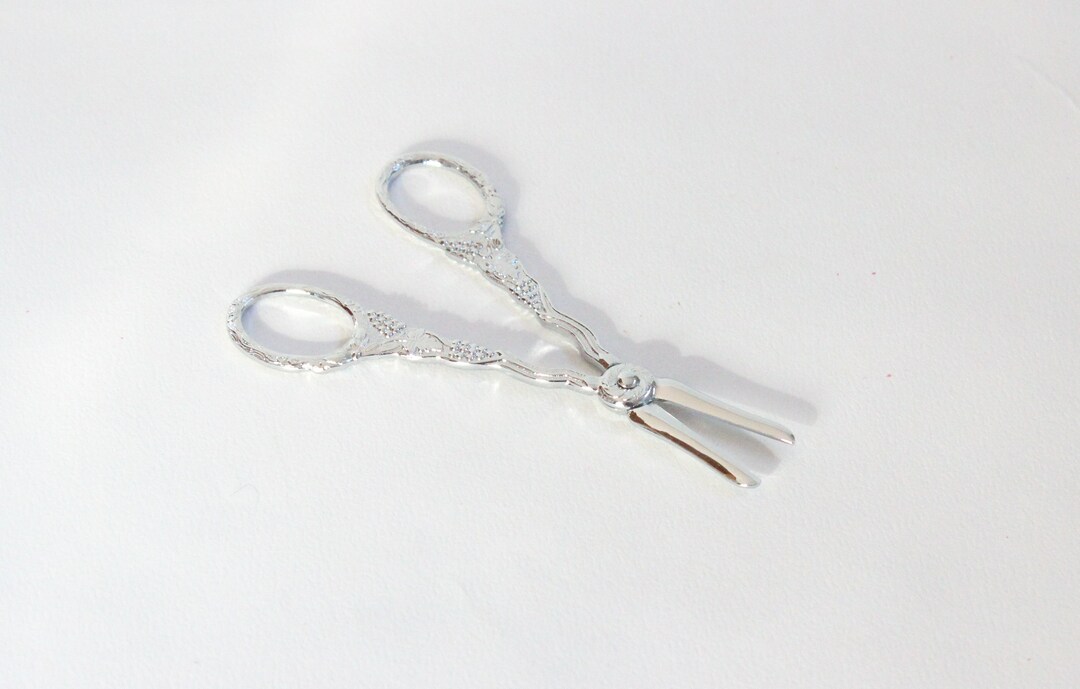 Vintage Grape Shears Romantic Silver Grape Scissors Flatware Vine Grape ...