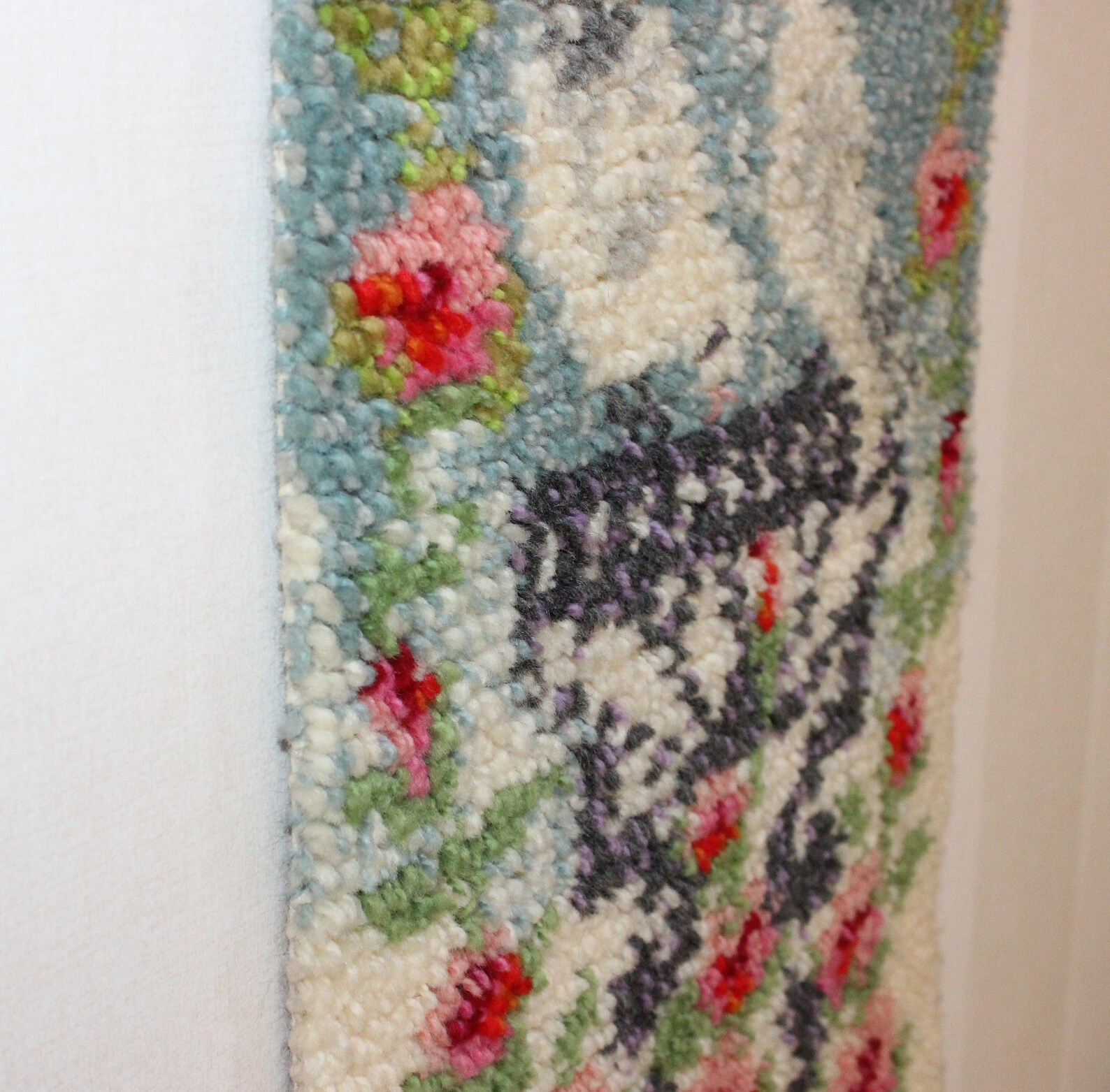 Vintage Mid Century Modern Rya Rug 60s Textile Wall Hanging | Etsy