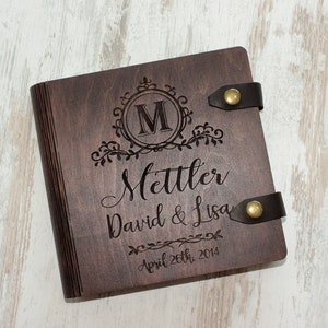 Monogram Photo Box, Personalized Wedding Album Box, Photo Storage Box ...