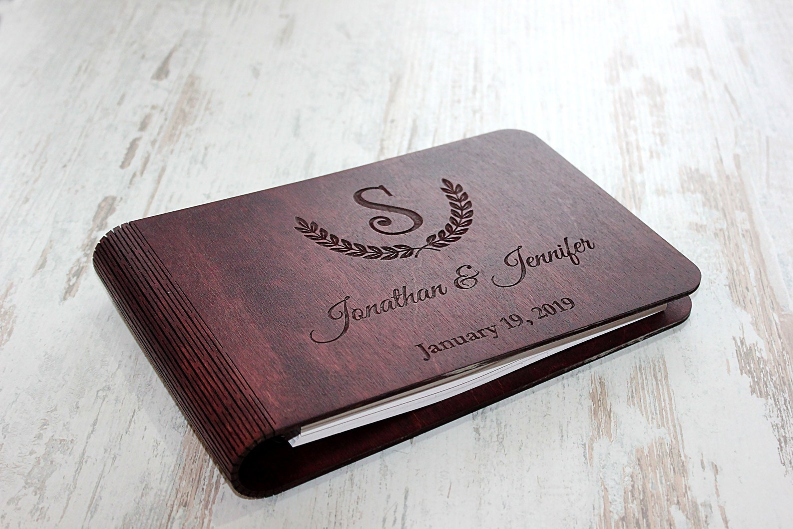 Personalized Monogram Photo Album Photo Guest Book Family | Etsy