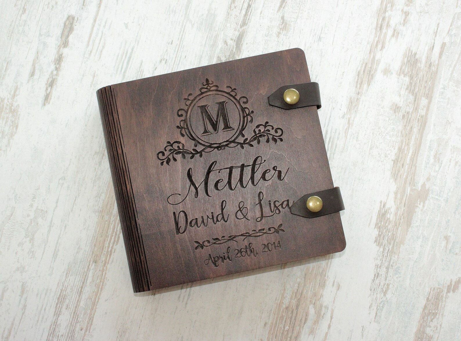 Monogram Photo Box Personalized Wedding Album Box Photo - Etsy