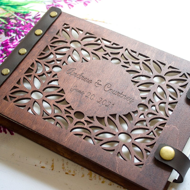 Wood Guest Book - Etsy