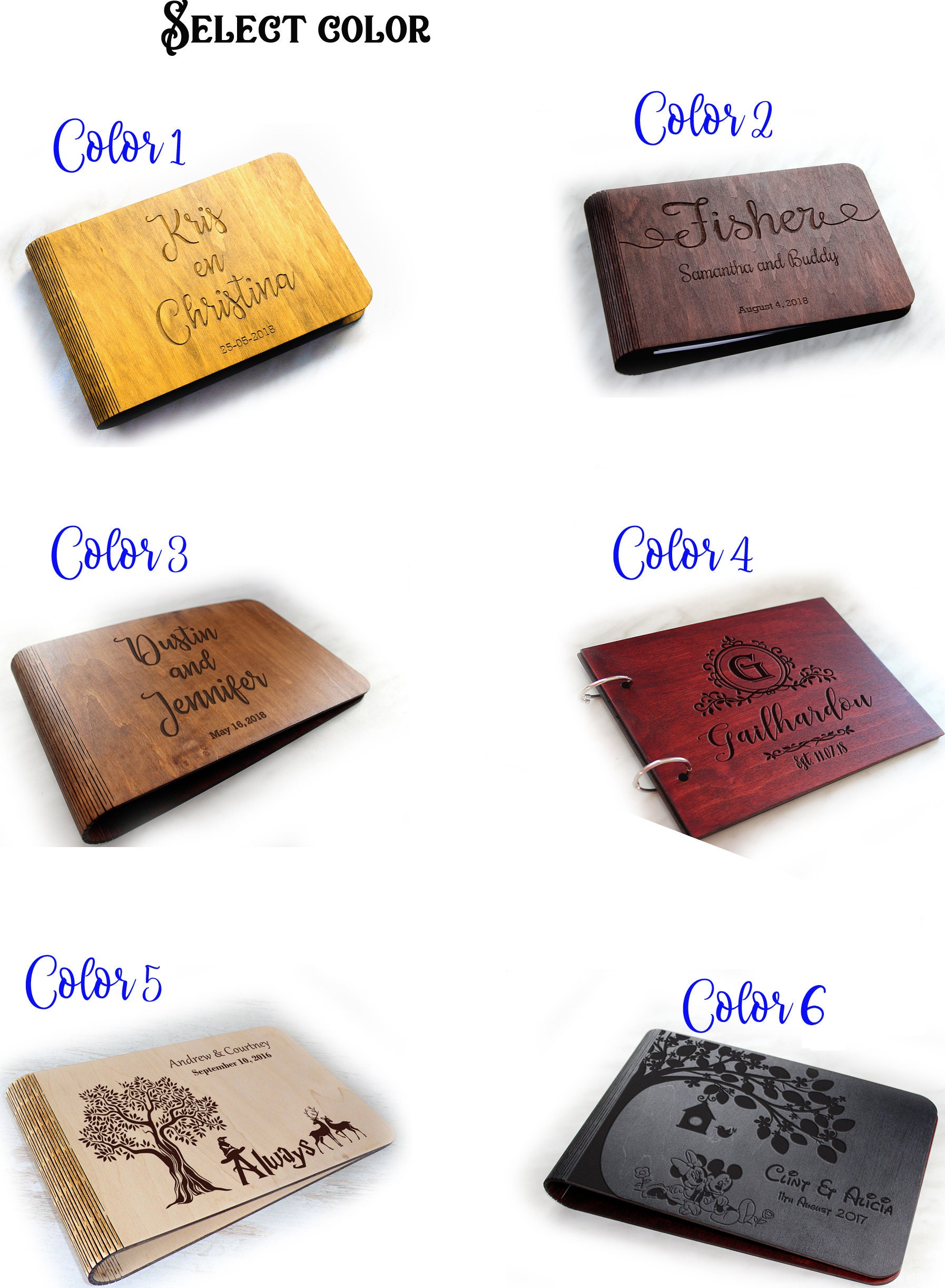 Wedding Album Box Photo Box Wooden Photo Storage Box 4x6 - Etsy