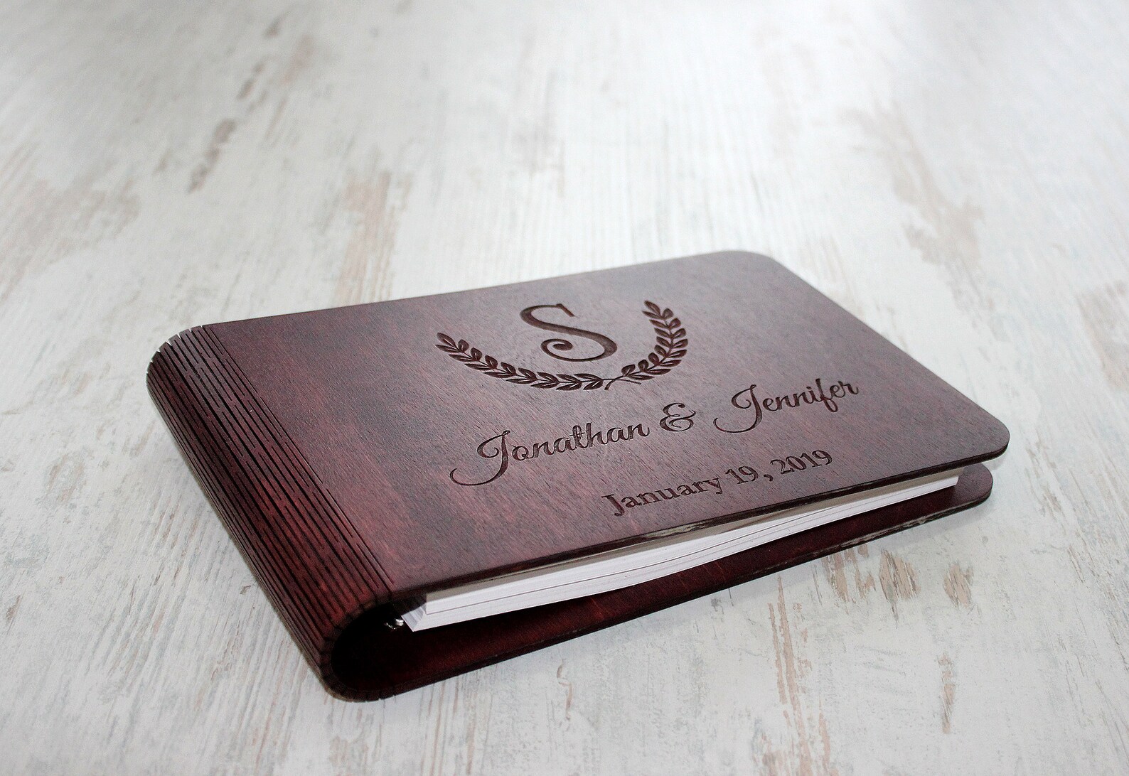 Personalized Monogram Photo Album Photo Guest Book Family | Etsy