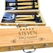 Personalized Barbecue Set With 5 Grilling Tools- Custom Engraved BBQ ...