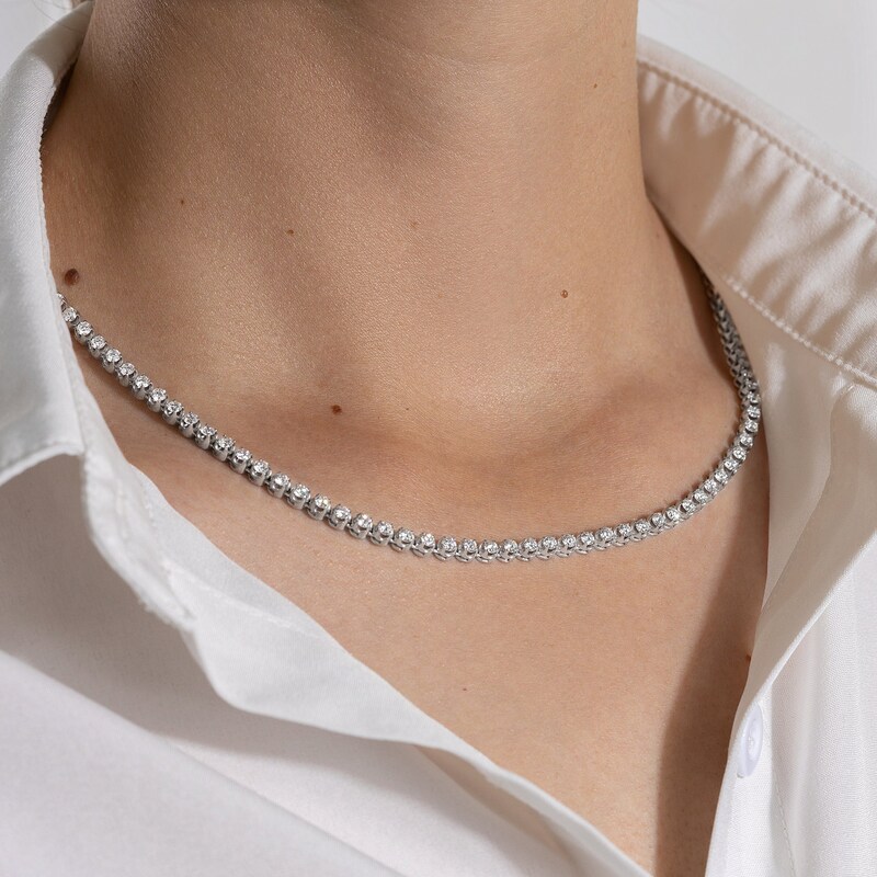 Real Diamond Necklace - Etsy