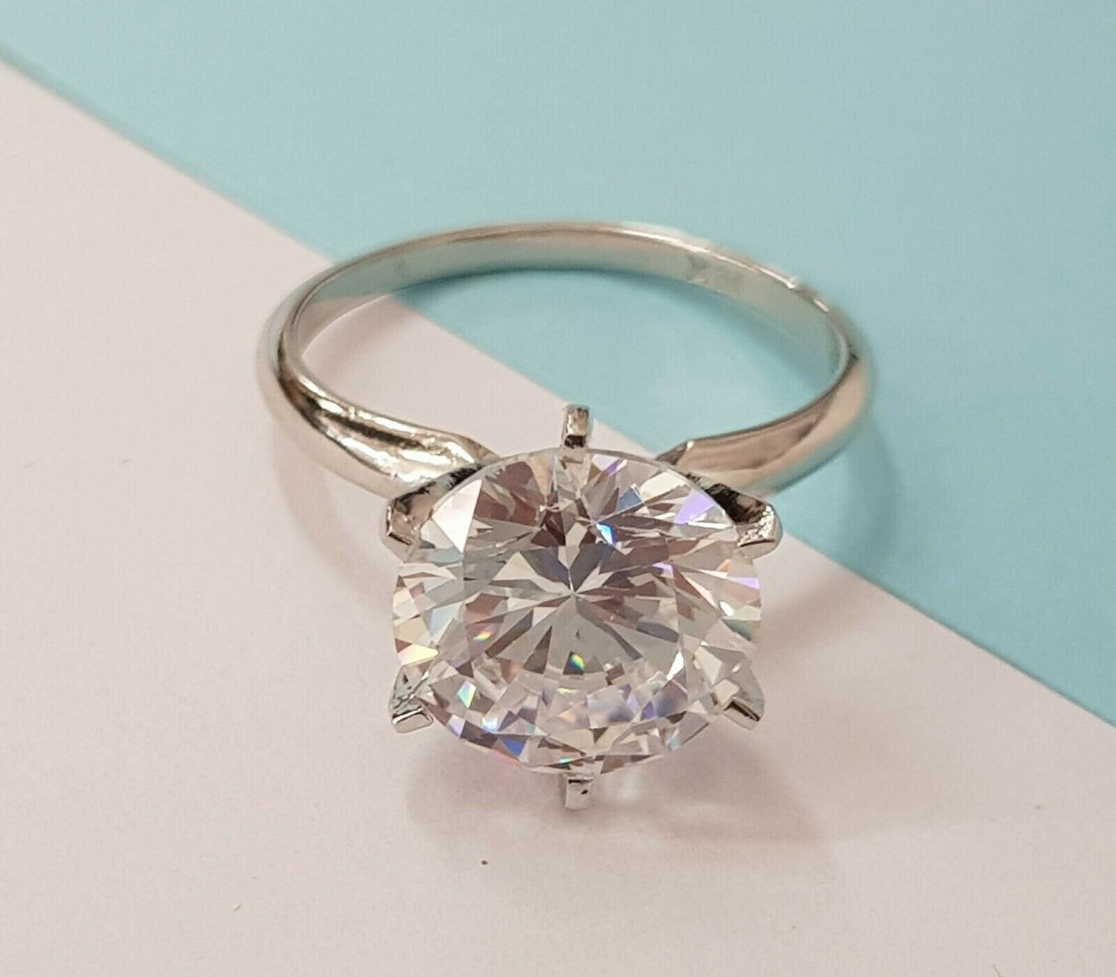 3 Carat Solitaire Ring, 3 CT Moissanite Diamond Ring, Fine Solitaire ...