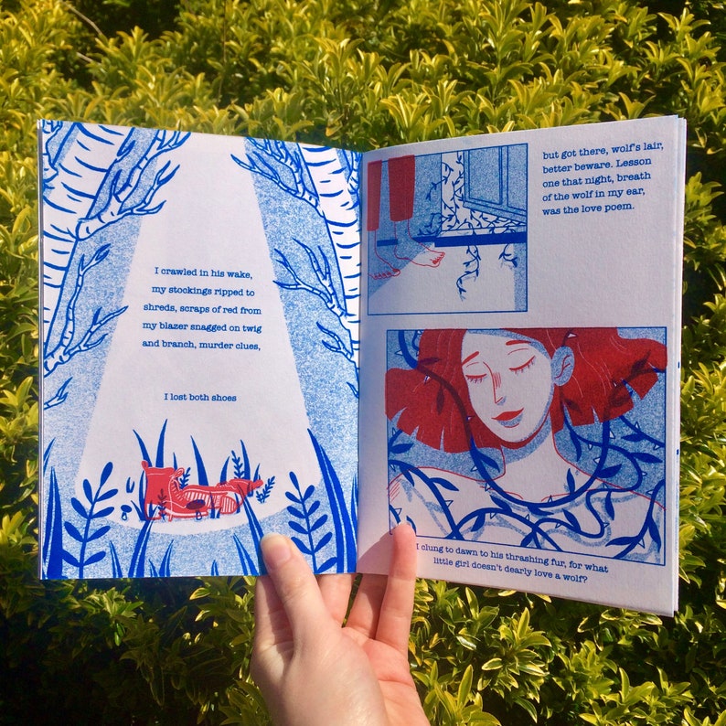 Riso Zine Little Red Cap Collaborative Zine | Etsy