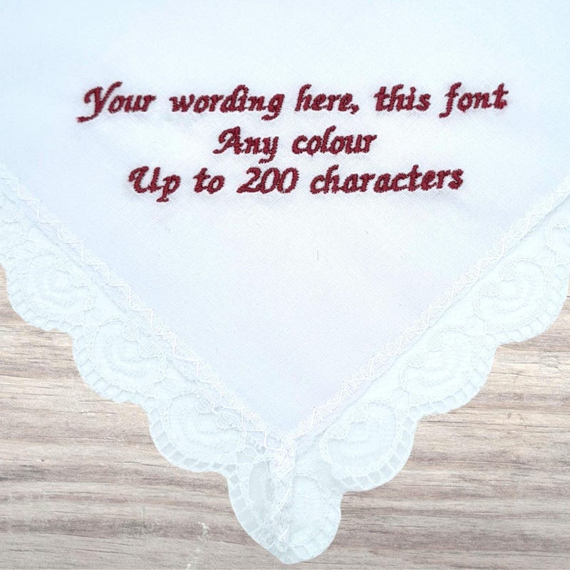 Personalized Happy Tears Handkerchief Mother - Etsy UK