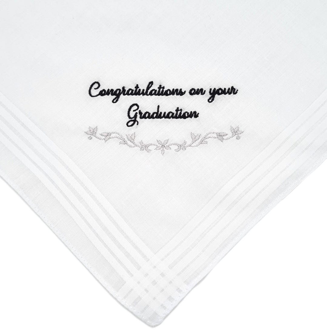 Congratulations on Your Graduation Personalised Handkerchief 29cm ...