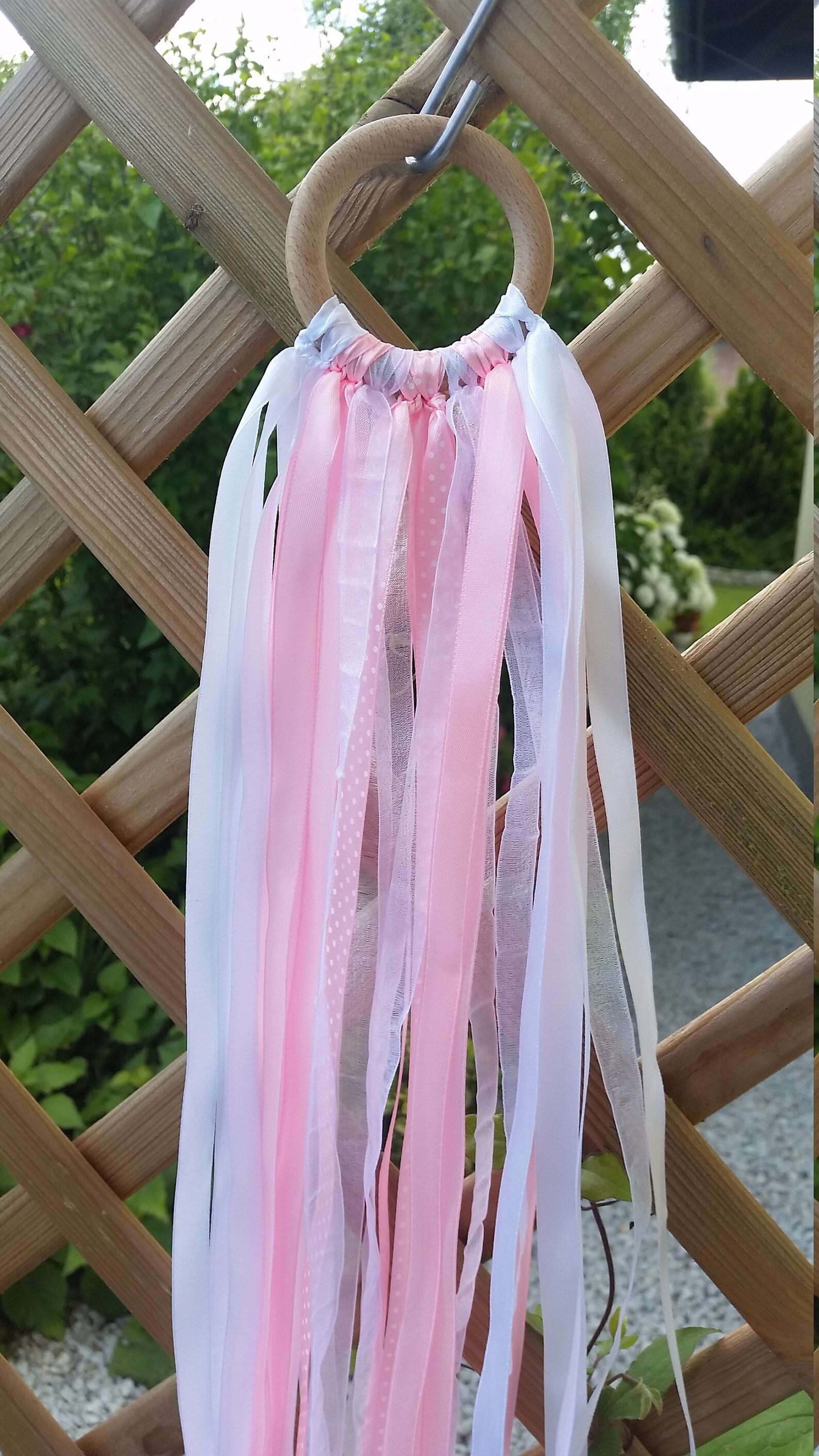 Sweet Pink Ribbon Wand Waldorf Inspired Hand Kite Ribbon Dancing Ring ...