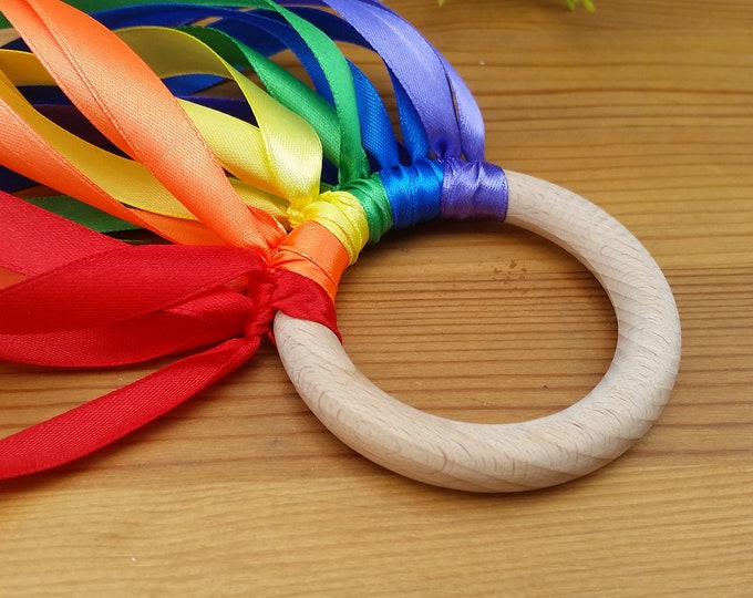 24 Piece Set Any Ribbon Wand Waldorf Inspired Hand Kite Ribbon Dancing ...