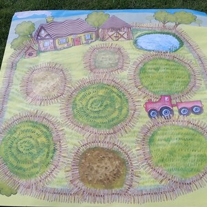 Farm Playmat - Easy to Clean Farmyard Play Mat- for Indoor or Outdoor ...