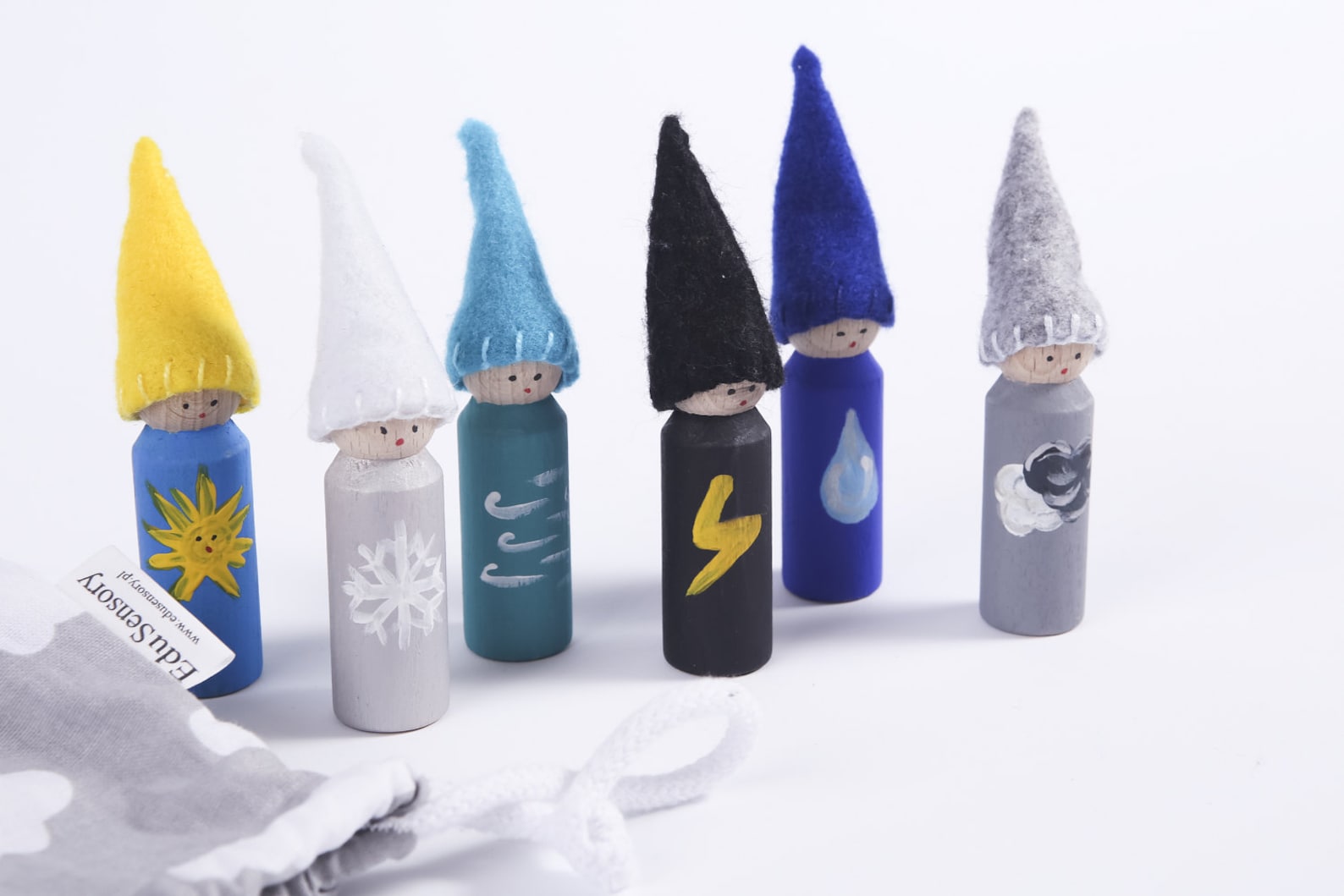 Wooden Weather Gnomes Peg Dolls Woldorf Inspired - Etsy