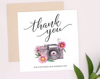 Camera thank you | Etsy