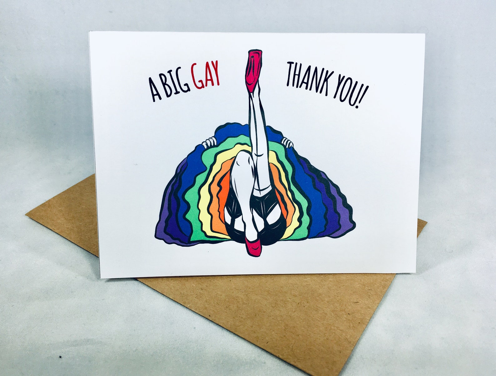 A Big Gay Thank You PRIDE Thank You Cards Set of Eight 8 - Etsy