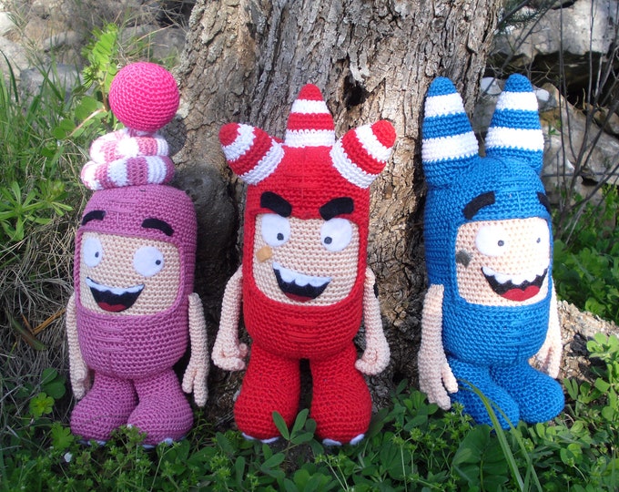 Oddbods, Crochet Oddbods, Gehaakte Oddbods, Amigurumi Oddbods, Newt ...