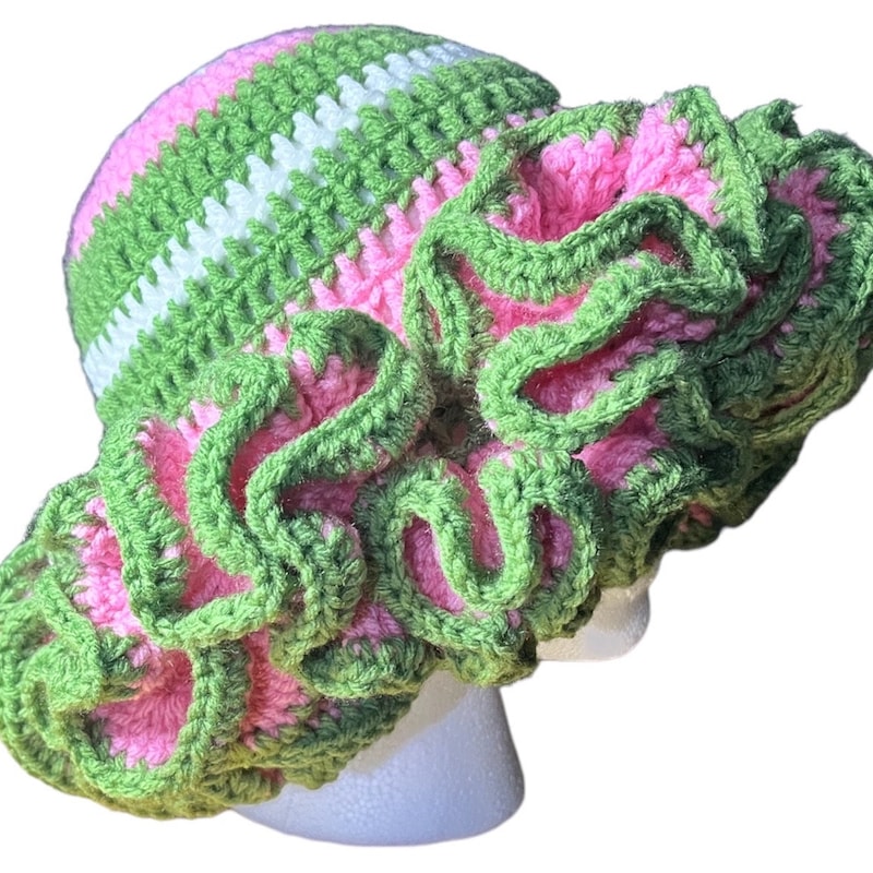 Crochet Ruffle Hat - Etsy