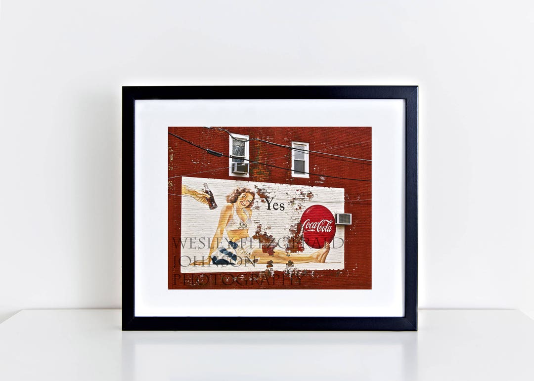 Graffiti Street Art, antique Coca-cola Mural, Wesley Fitzgerald Johnson ...