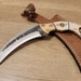 Buffalo Bone Karambit Knife | Custom Engraved Knife | Hunting Knife ...
