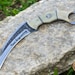 Buffalo Bone Karambit Knife Custom Engraved Knife Hunting Knife ...