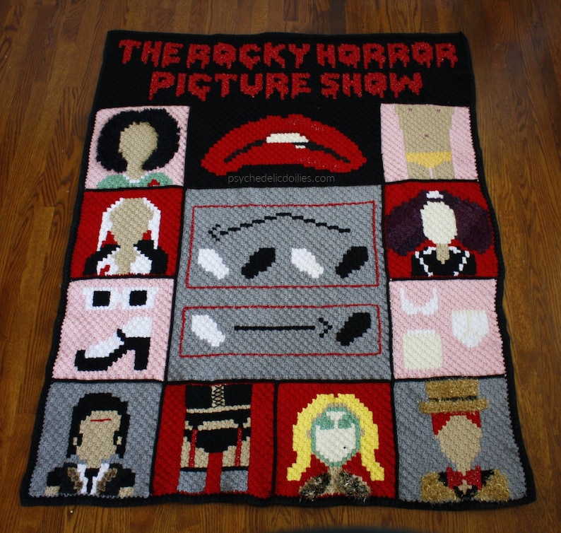 Rocky Horror Blanket Crochet Pattern Digital Download Only | Etsy