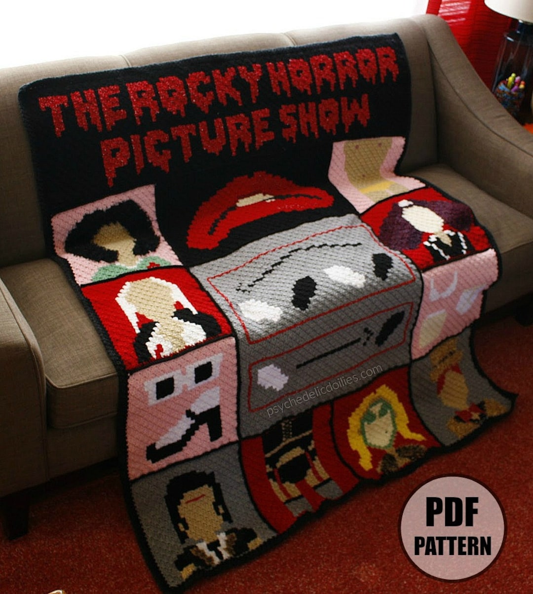Rocky Horror Blanket Crochet Pattern - Digital Download Only - No ...
