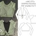 PDF SEWING PATTERN anclote Croptop Rash Guard Short & Long | Etsy