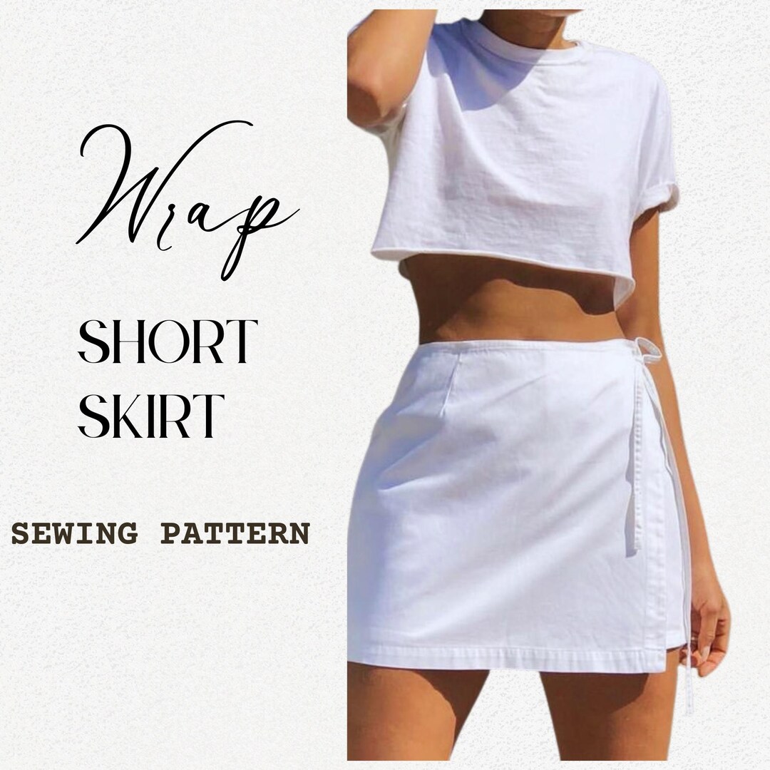 PDF SEWING PATTERN. Easy Wrap Skirt for Beginners, Size Xs-xxl ...