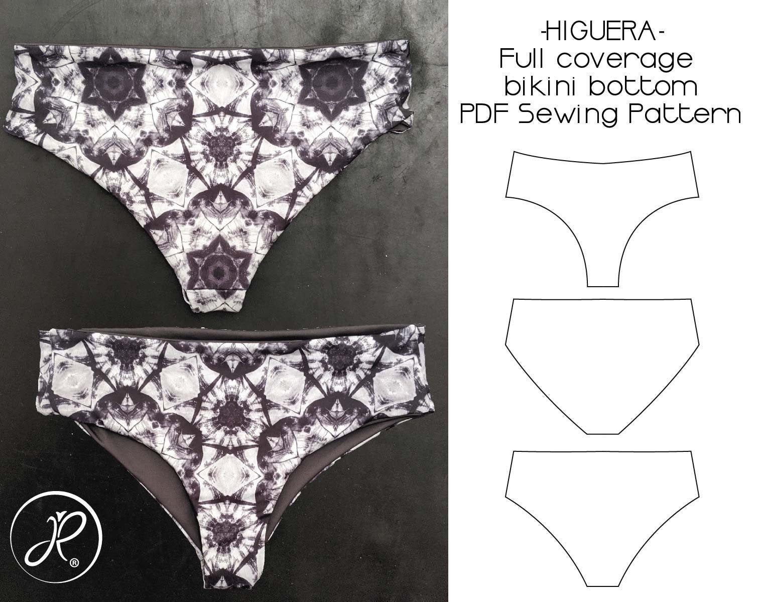 PDF SEWING PATTERN Reversible Bikini Bottom With Medium and - Etsy