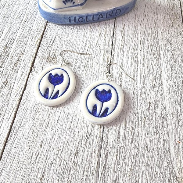 Delft Earrings - Etsy