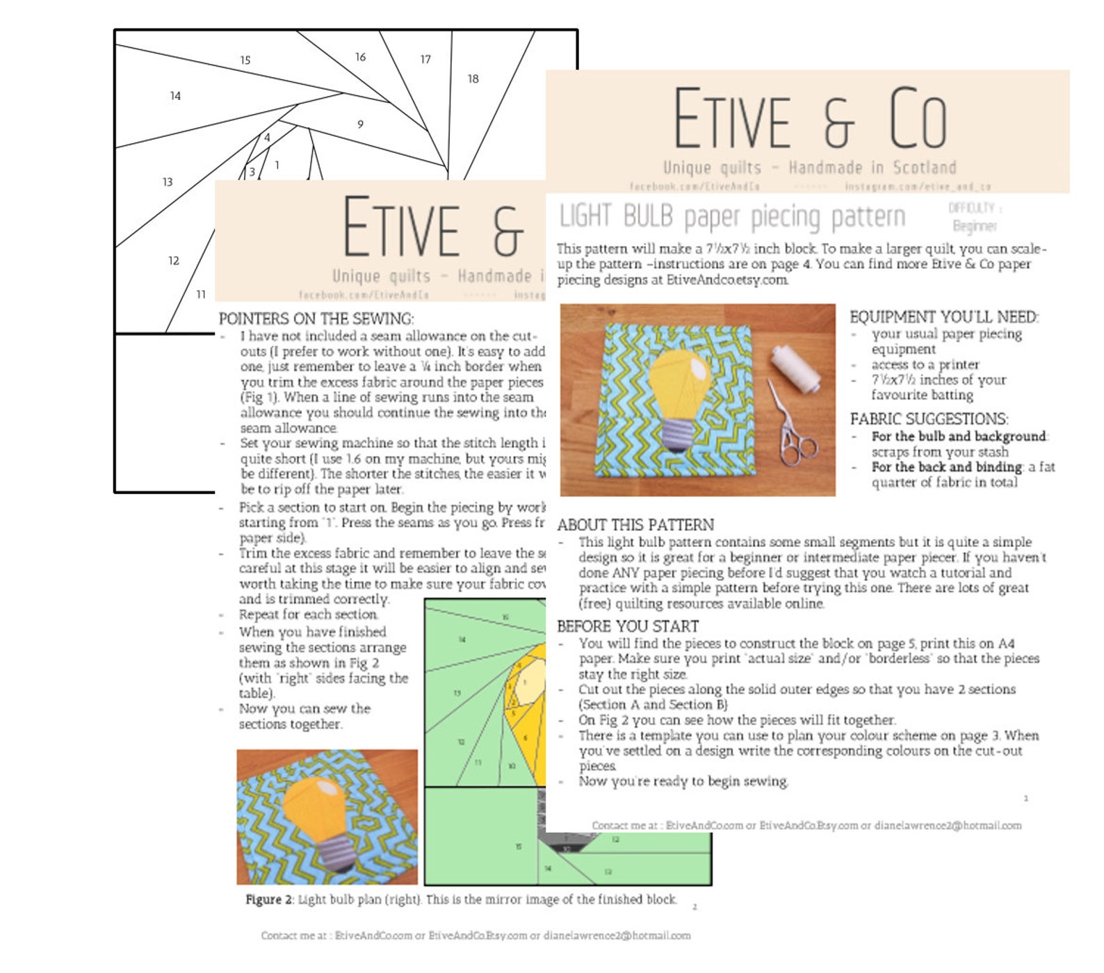 Scientific Apparatus Paper Piecing Patterns - Etsy