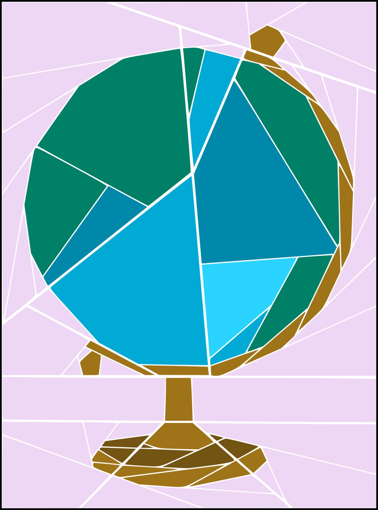 Globe Paper Piecing Pattern – Geography Quilt Block (PDF Pattern) - Etsy