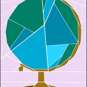 Globe Paper Piecing Pattern – Geography Quilt Block (PDF Pattern) - Etsy
