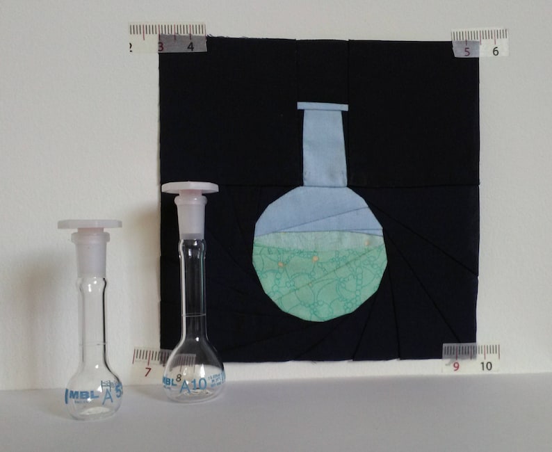 Chemistry Flask Paper Piecing Pattern Make Your Own | Etsy