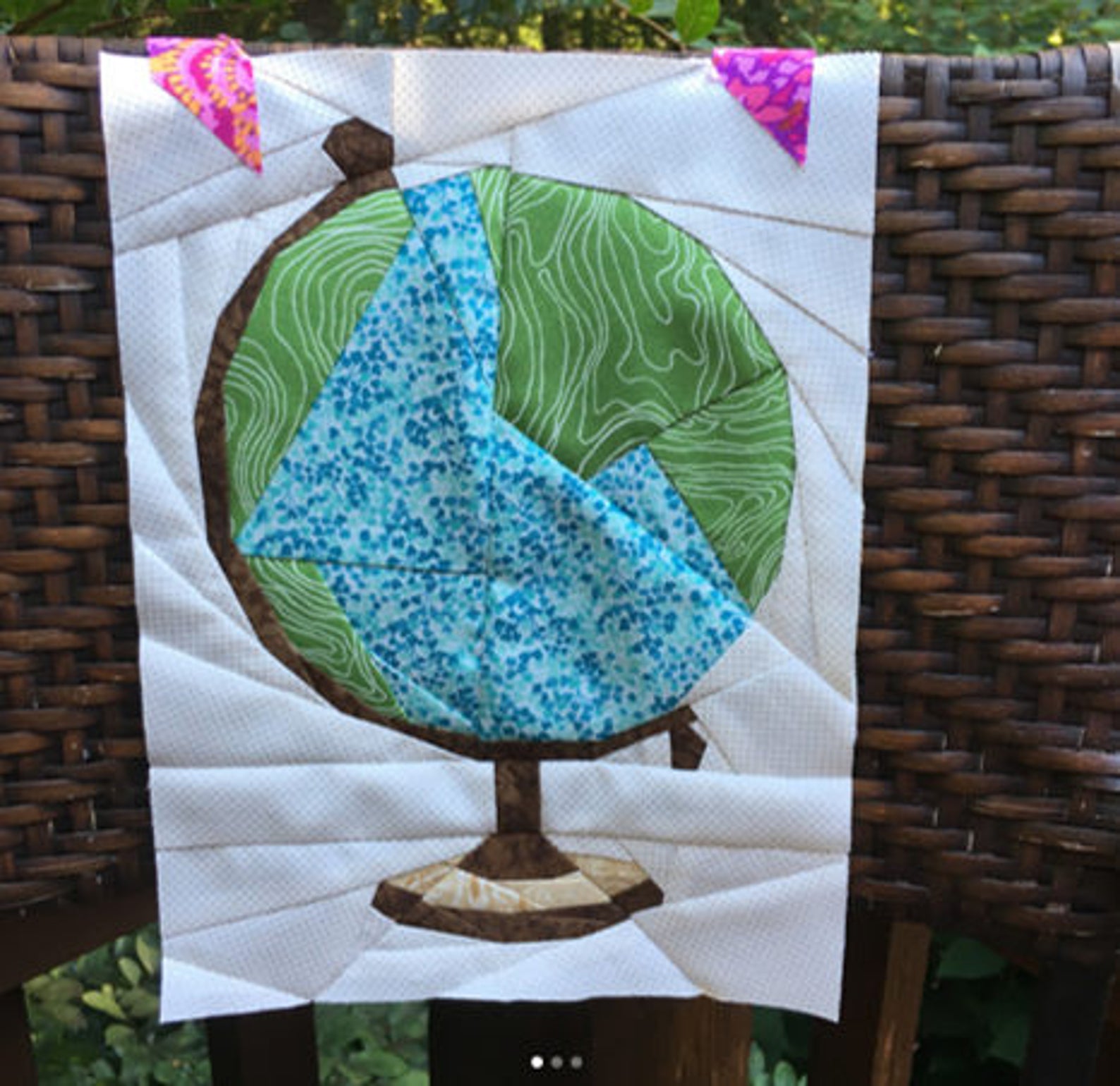Globe Paper Piecing Pattern – Geography Quilt Block (PDF Pattern) - Etsy
