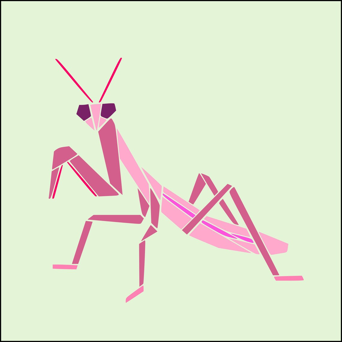 Mantis Foundation Paper Piecing Pattern - Etsy