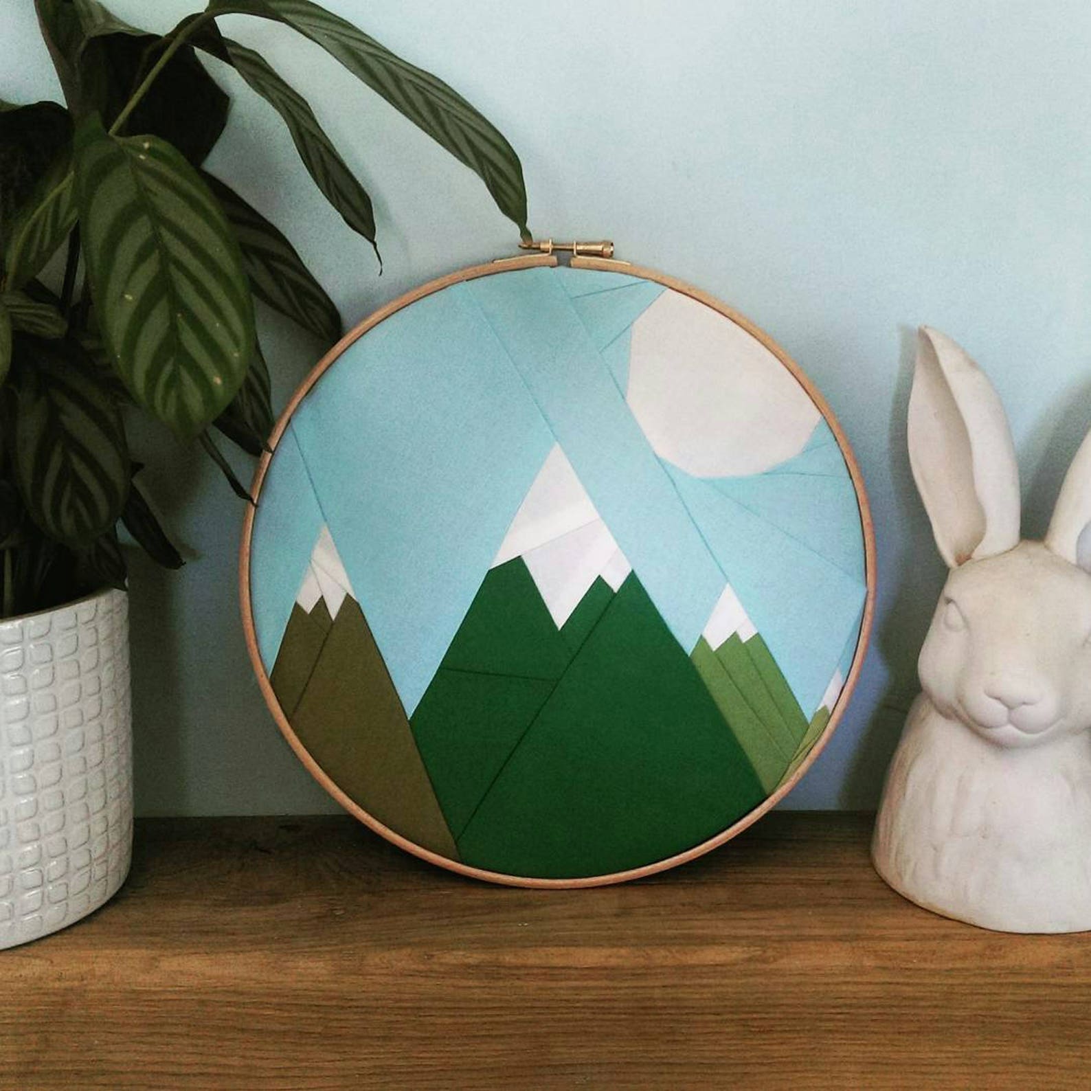 Mountain Sun and Moon Paper Piecing Pattern Etive & Co - Etsy UK