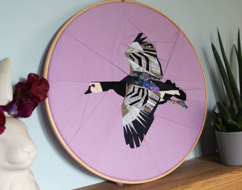 Flying Goose Foundation Paper Piecing Pattern Animal - Etsy Canada