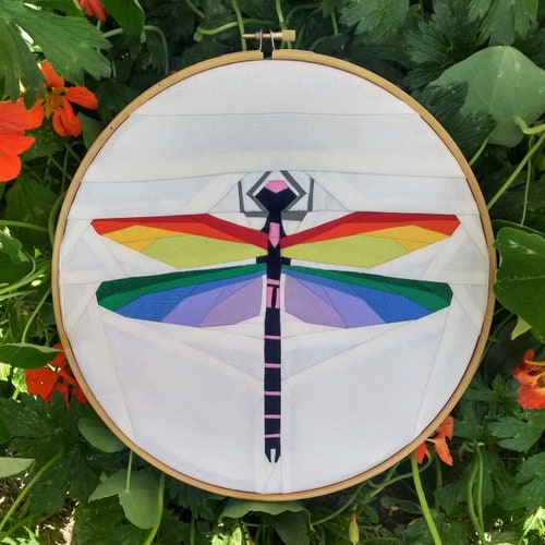 Dragonfly Paper Pieced Pattern - Etsy